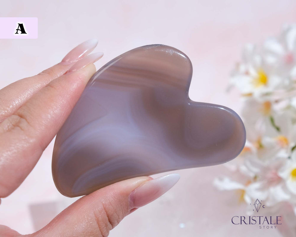 Dark Grey Agate Gua Sha | PICK YOUR OWN – CristaleStory